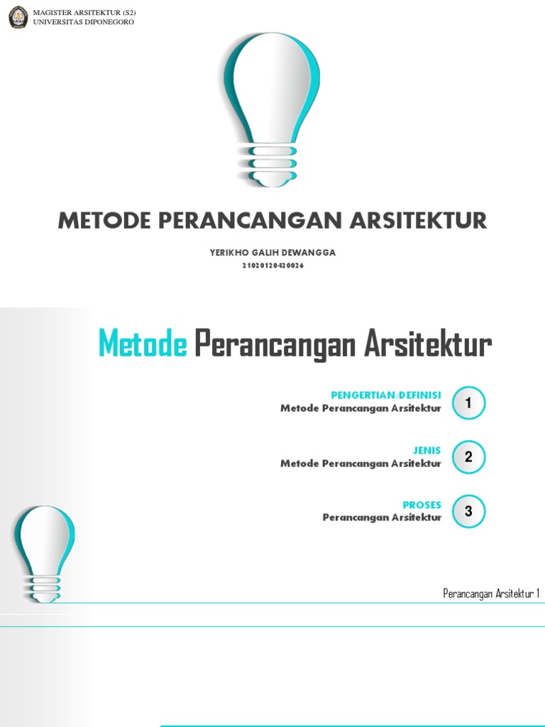 Metode Perancangan Arsitektur | PDF