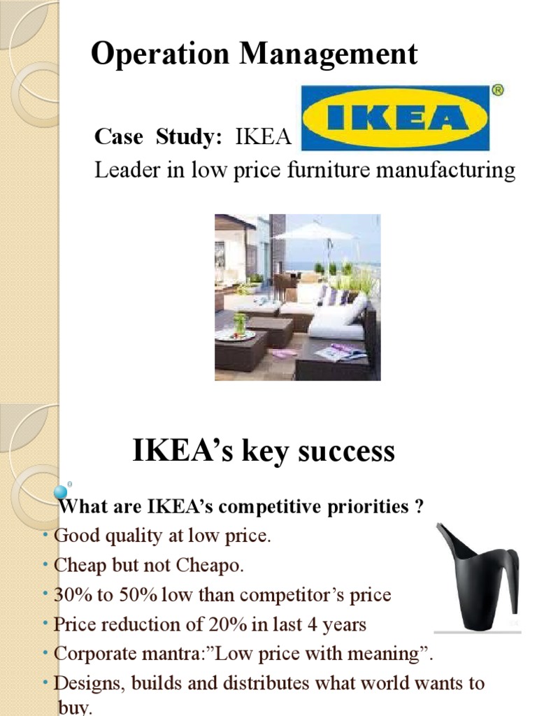 Operation Management: Case Study: IKEA | PDF | Prices | Customer