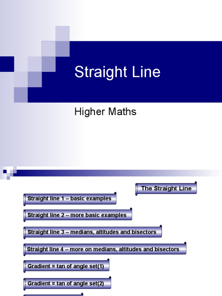 Straight Line Equations and Problems | PDF | Triangle | Geometry