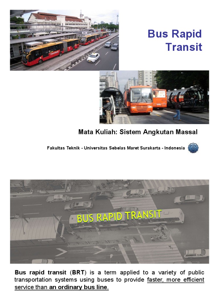 Bab 3 Bus Rapid Transit | PDF | Bus | Public Transport