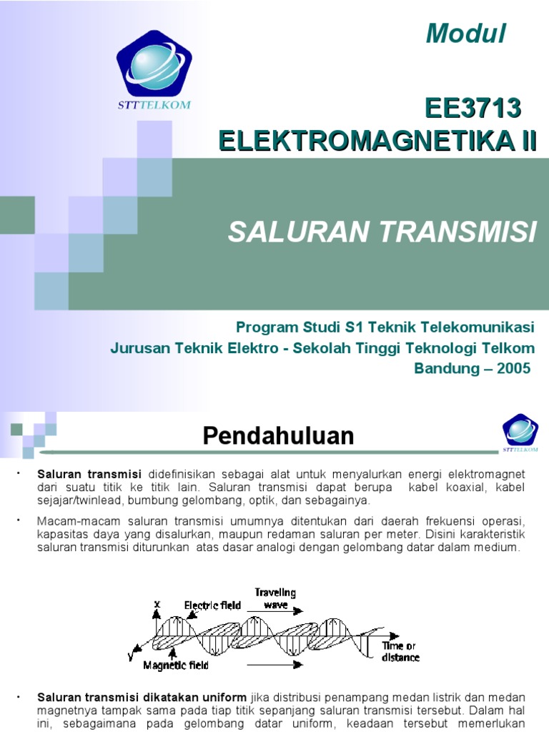 Saluran Transmisi dalam Elektromagnetika II | PDF