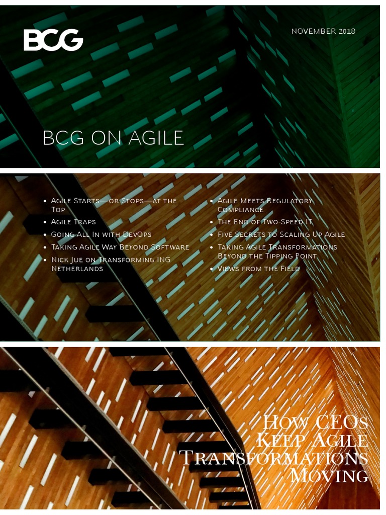BCG On Agile: How Ceos Keep Agile Transformations Moving | PDF | Agile ...
