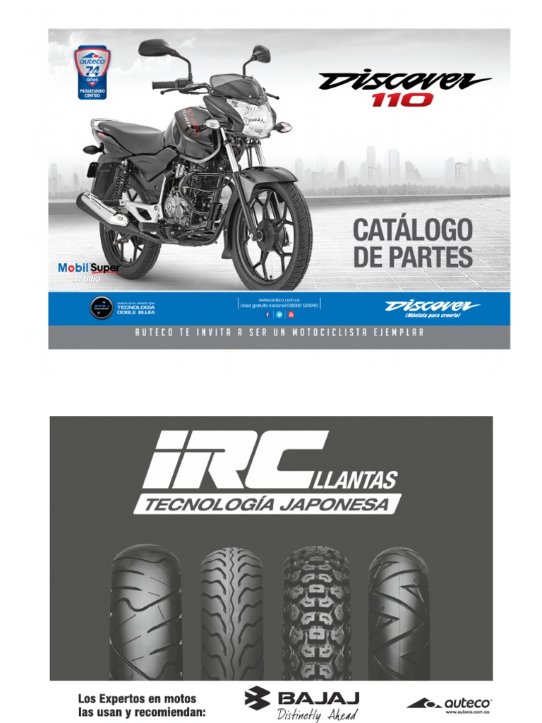 Bajaj - Discover 110 - 2015 | PDF | Tecnología del motor | Motores
