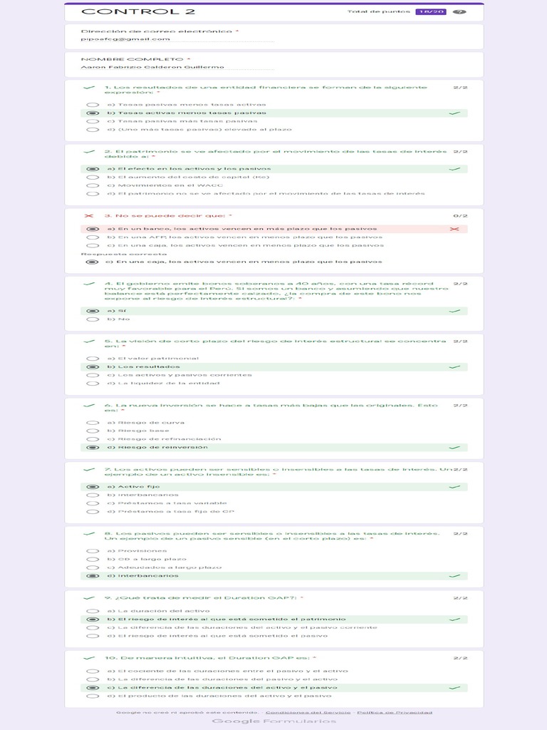 Segundo Control | PDF
