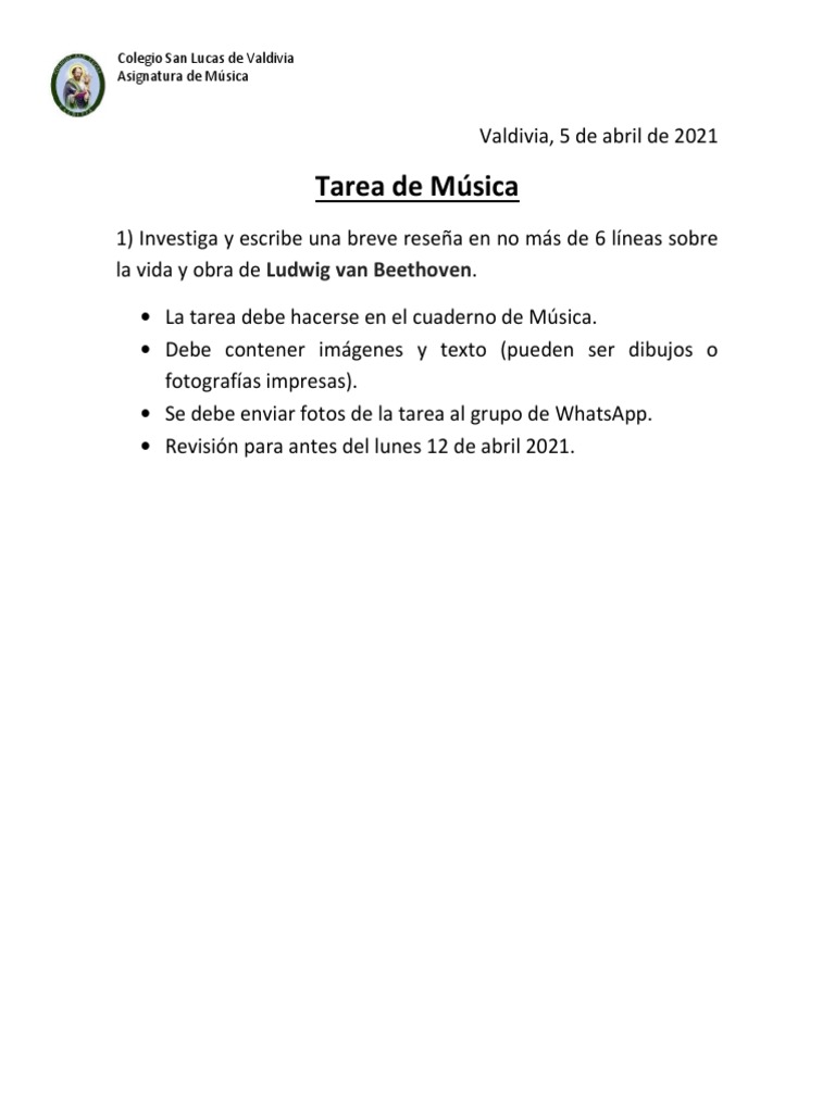 Tarea de Música | PDF