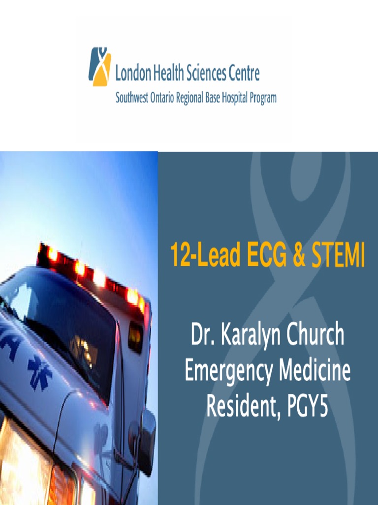 12-Lead ECG &: Stemi | PDF | Electrocardiography | Myocardial Infarction