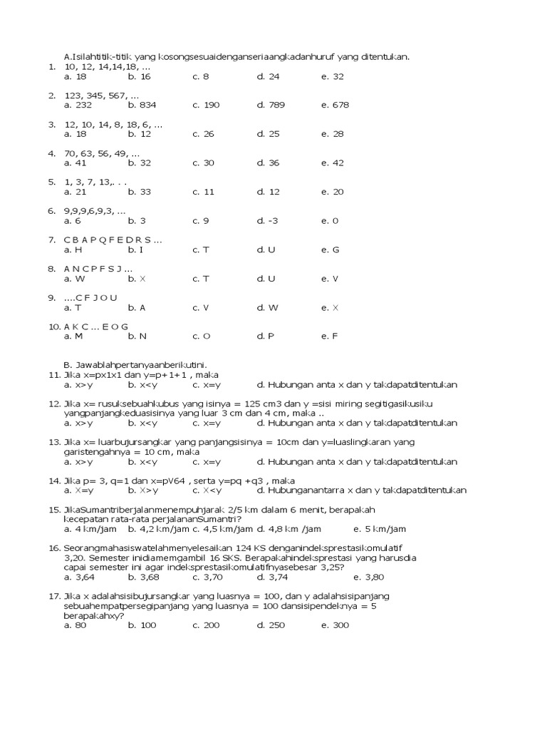 Soal JAWAB 2020 For Siswa | PDF | Kajian Bahasa Asing | Sains & Matematika