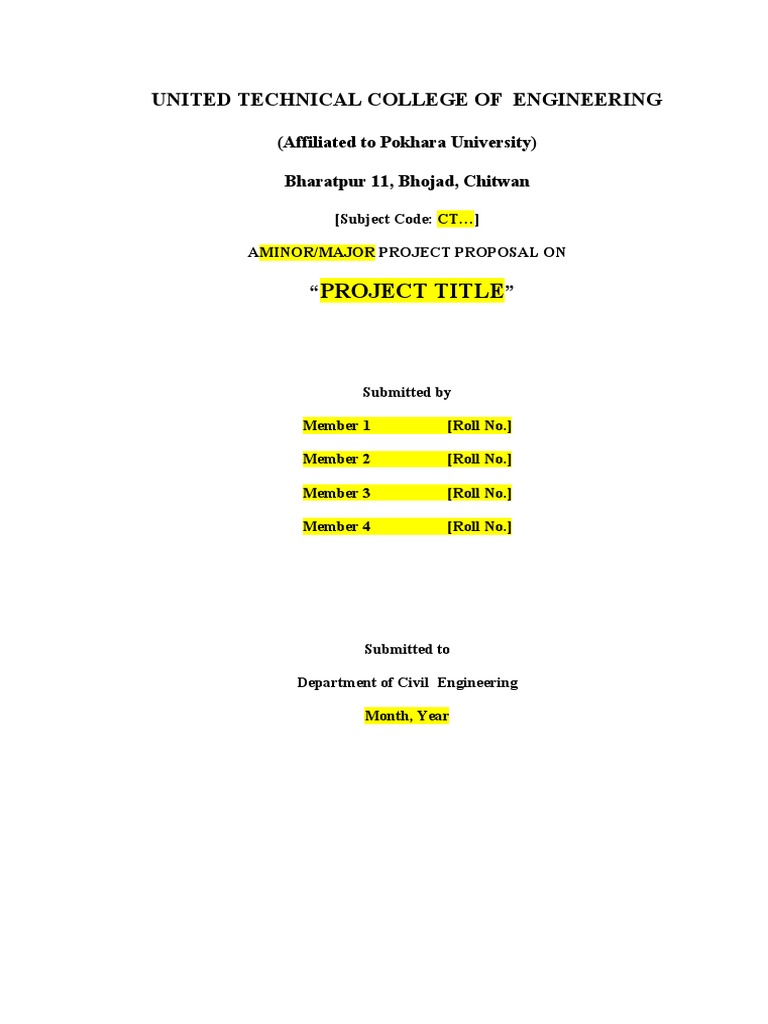 Project Proposal Format | PDF | Applied Mathematics | Computing