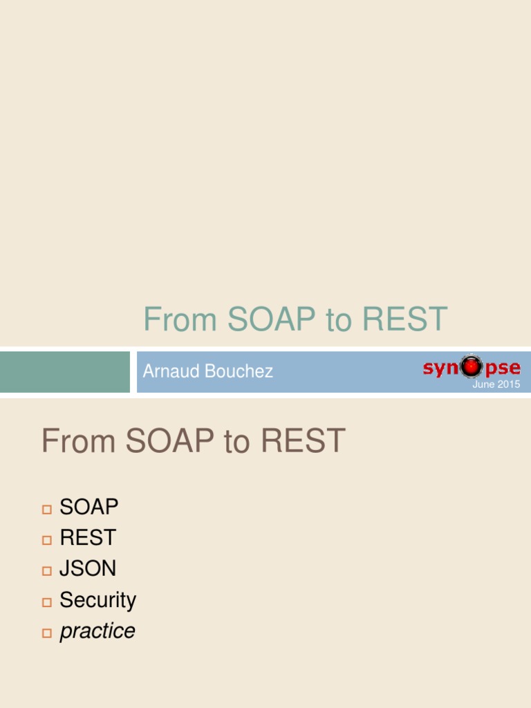 A2 From SOAP To REST | PDF | Representational State Transfer | Soap