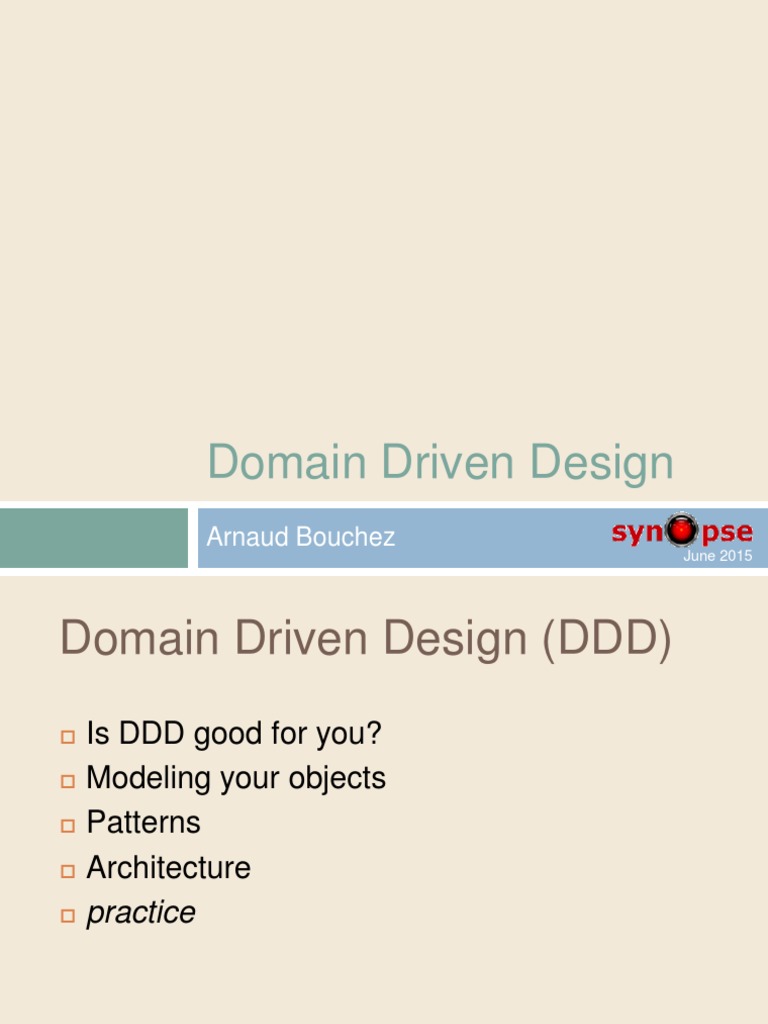 D2 Domain-Driven-Design | PDF | Object (Computer Science) | Class (Computer Programming)