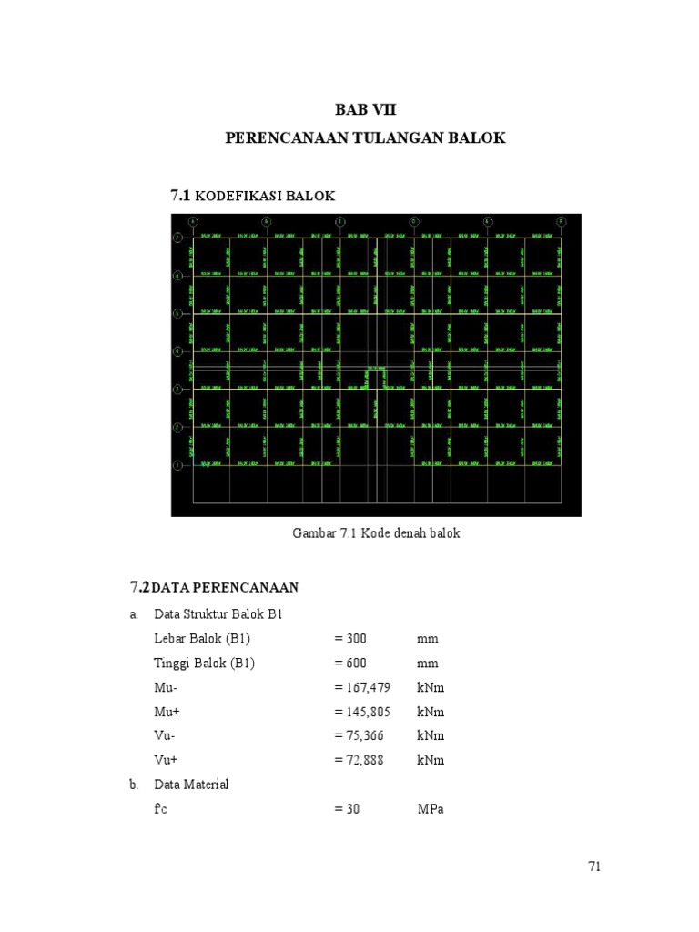 Bab 7 Perencanaan Balok | PDF