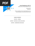 AR 600-25 Customs and Courtesy | PDF | Officer (Armed Forces) | Cadet