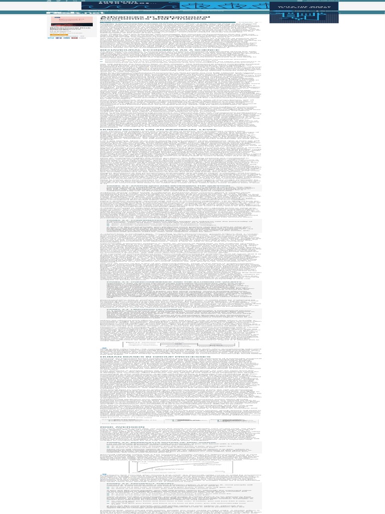 Advances in Behavioural Economics and Finance | PDF | Behavioral ...