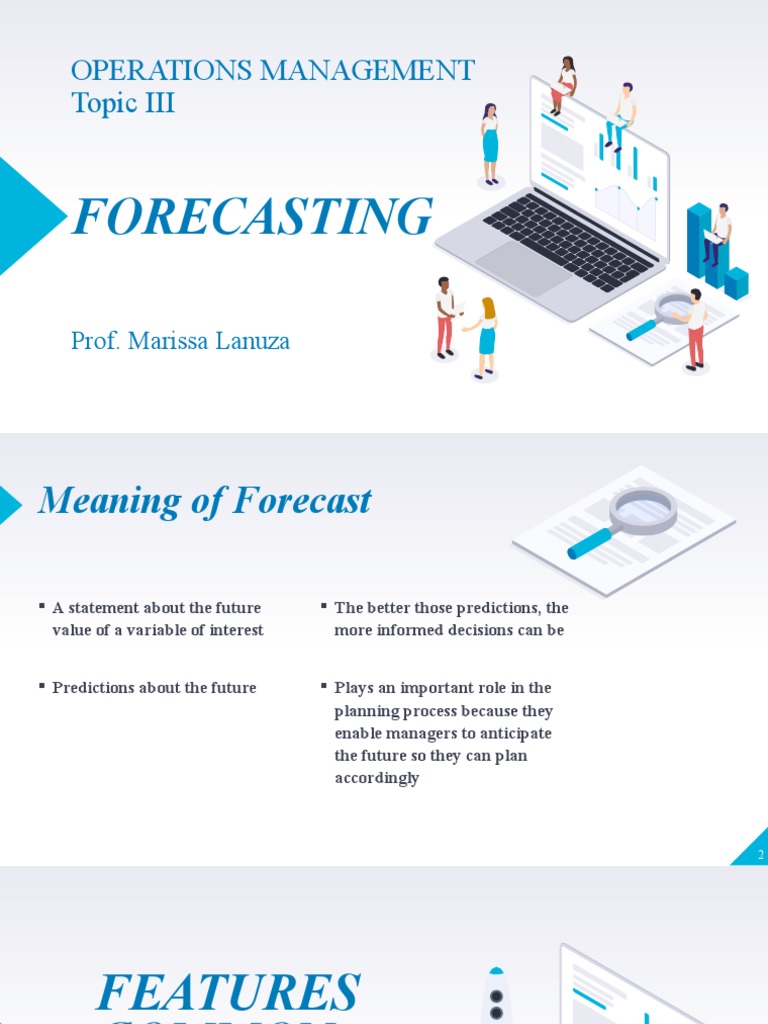 Forecasting: Operations Management Topic III | PDF | Forecasting ...