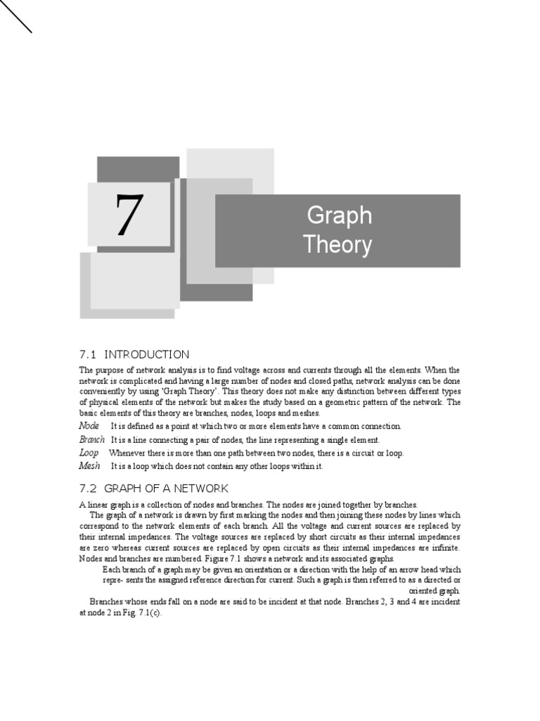 Graph Theory | PDF | Electrical Network | Network Analysis (Electrical ...