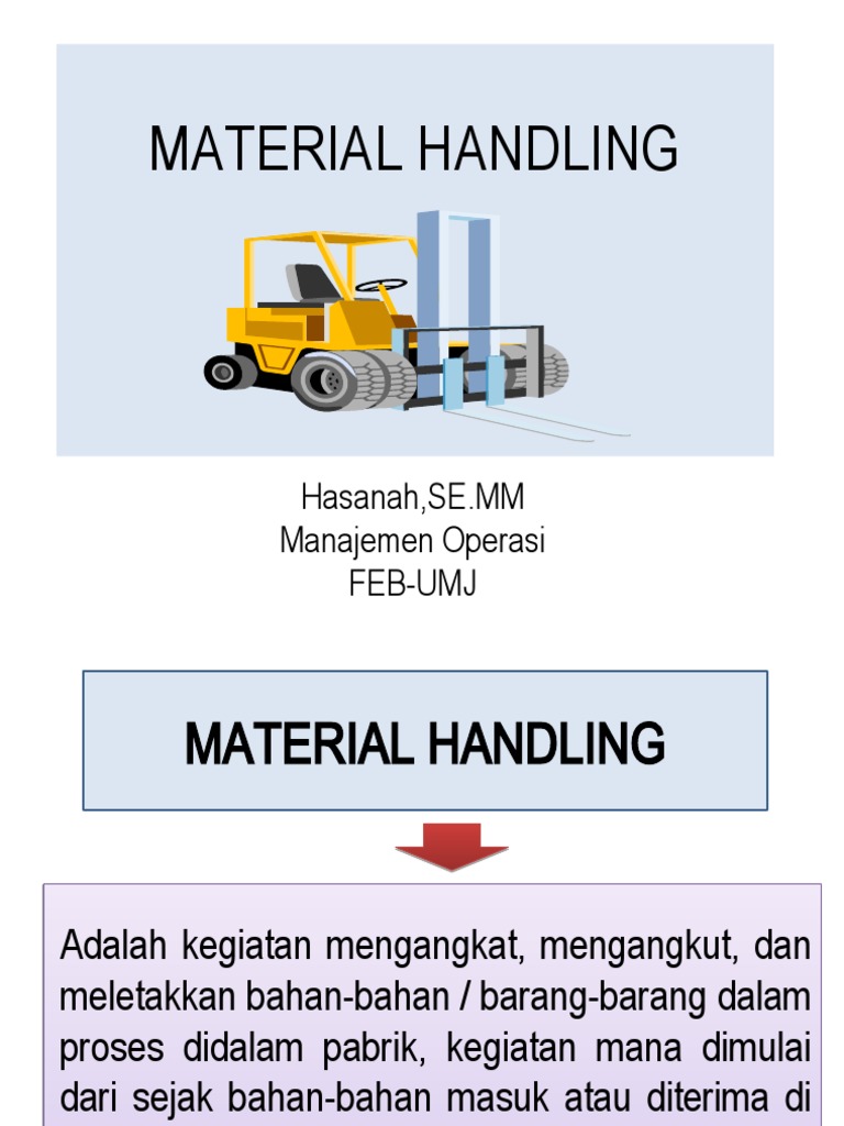 Material Handling | PDF | Komputer