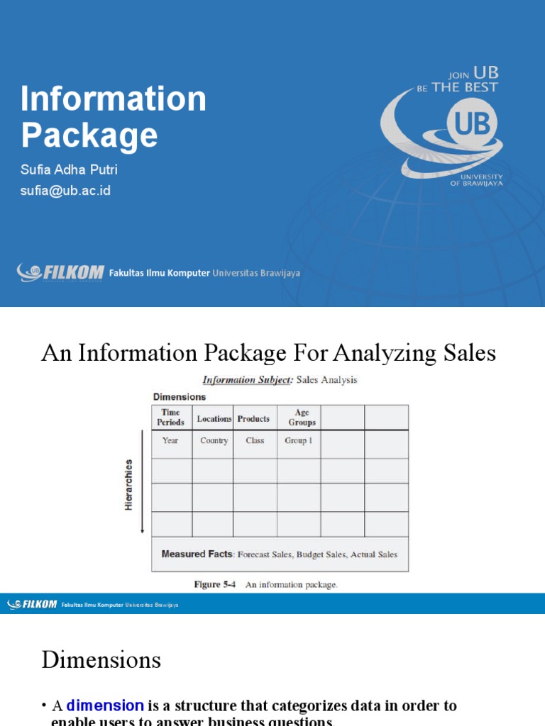 Information Package for Data Warehouse | PDF | Data Warehouse ...