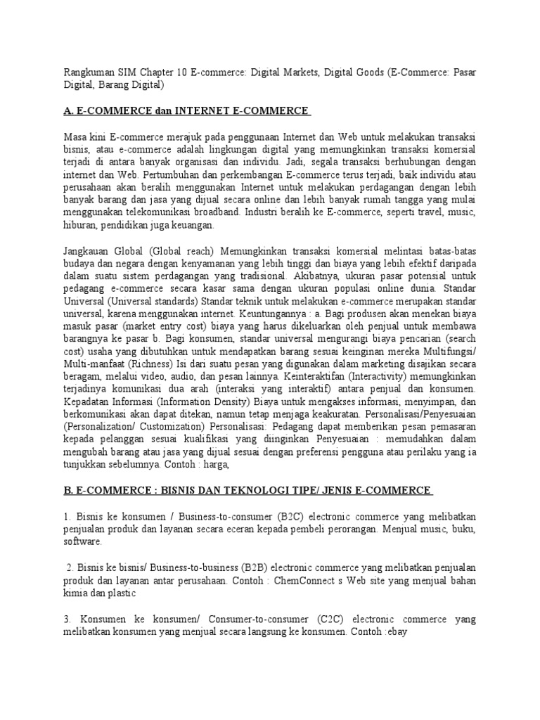 Resume SIM Chapter 10 | PDF | Komputer