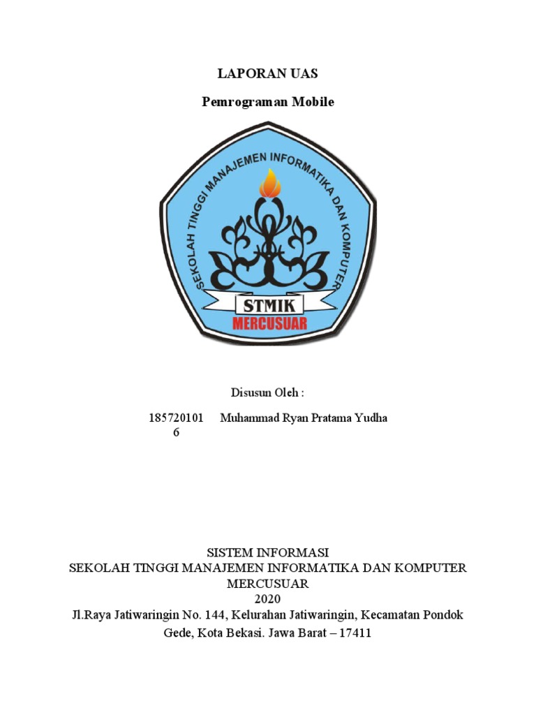 Laporan UAS Pemrograman Mobile | PDF