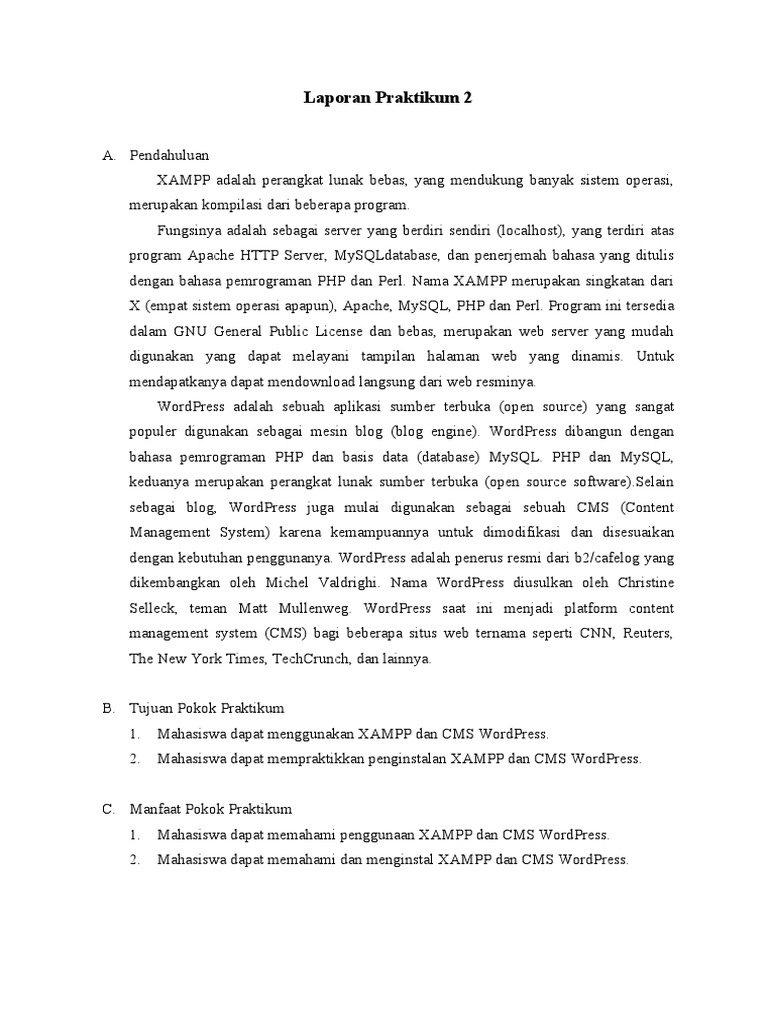 Laporan Praktikum 2 | PDF