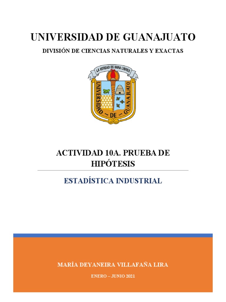 Actividad 10A Prueba de Hipotesis | PDF | Intervalo de confianza ...