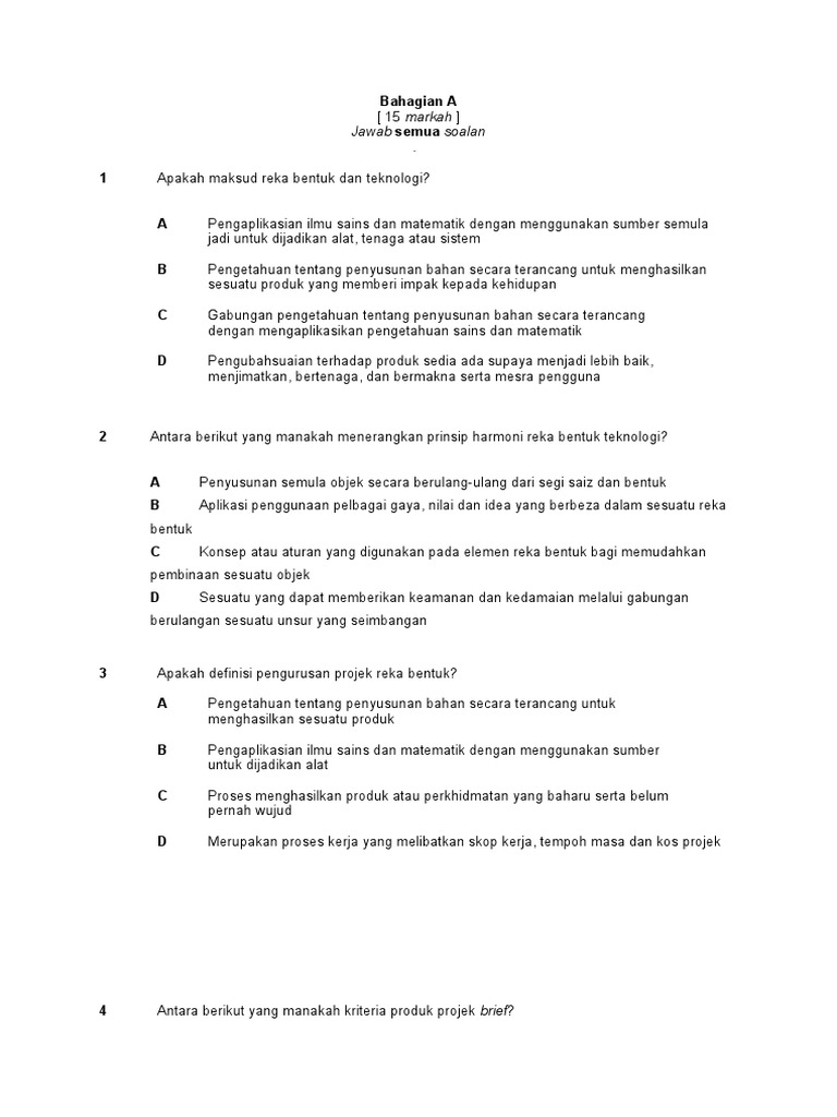 RBT Pat Ting 3 Bahagian A, B | PDF