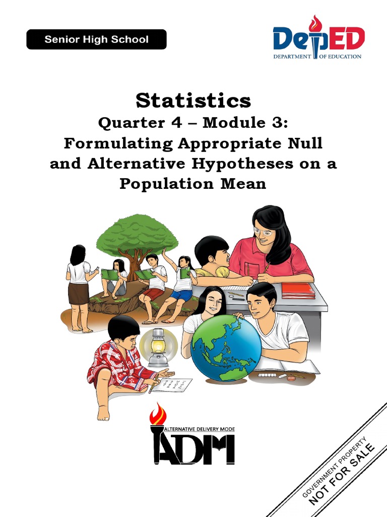 3 Statistics and Probability G11 Quarter 4 Module 3 Formulating Null ...