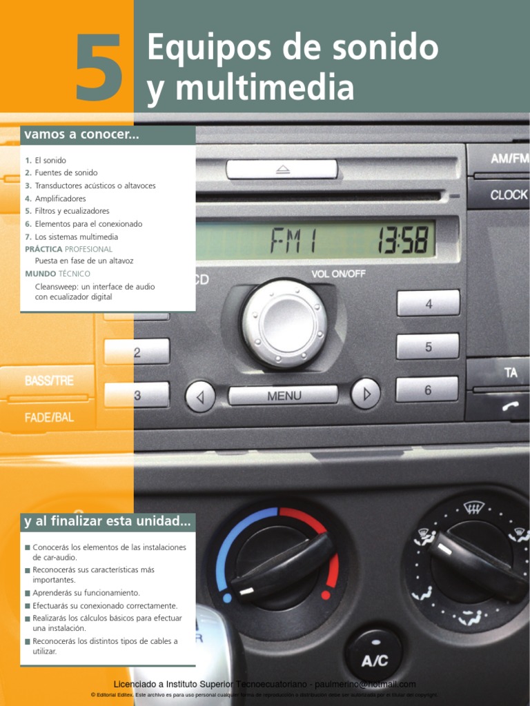 7.equipos de Sonido y Multimedia | PDF | Altoparlante | Sonido