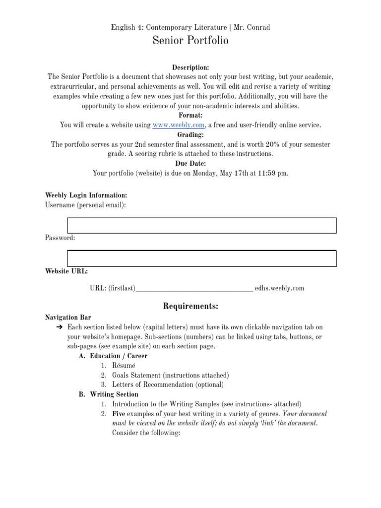Senior Portfolio Website 2021 | PDF | Résumé | Essays