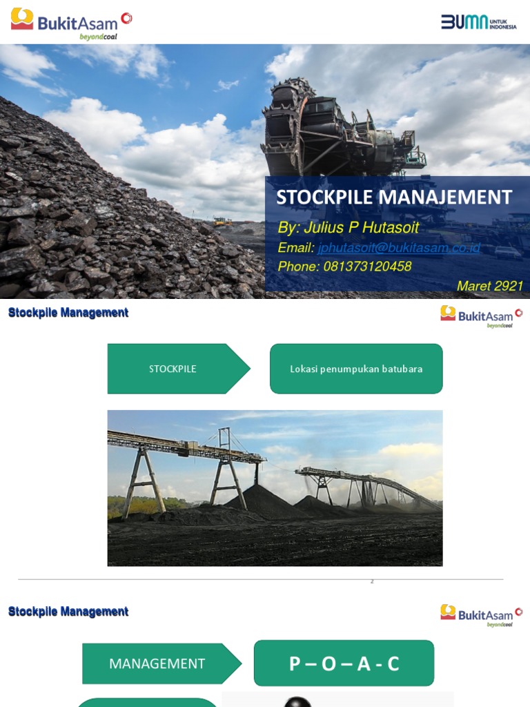Stockpile Management | PDF