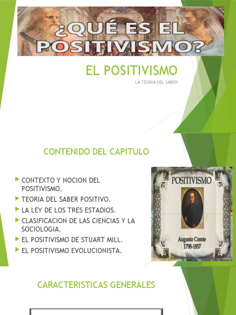 Introducción al Positivismo y su Teoría | PDF | Positivismo ...