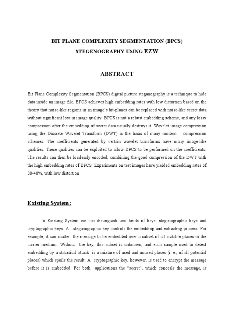 Bit Plane Complexity Segmentation1 | PDF | Data Compression | Telecommunications Engineering