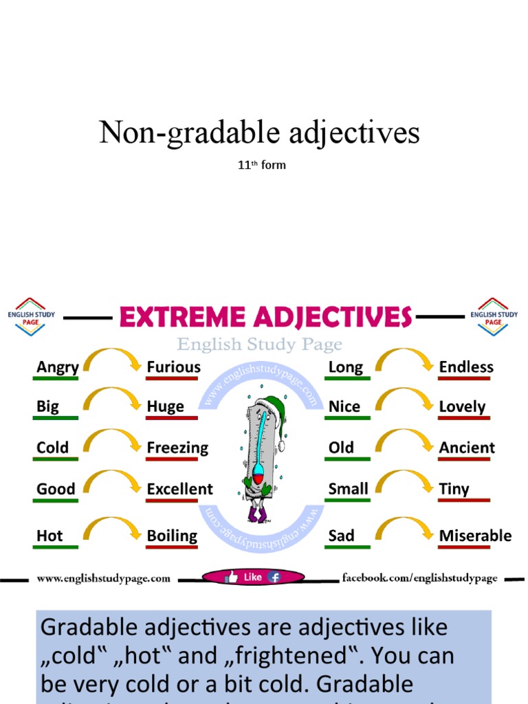 Non Gradable Adjectives | PDF | Adjective | Language Mechanics