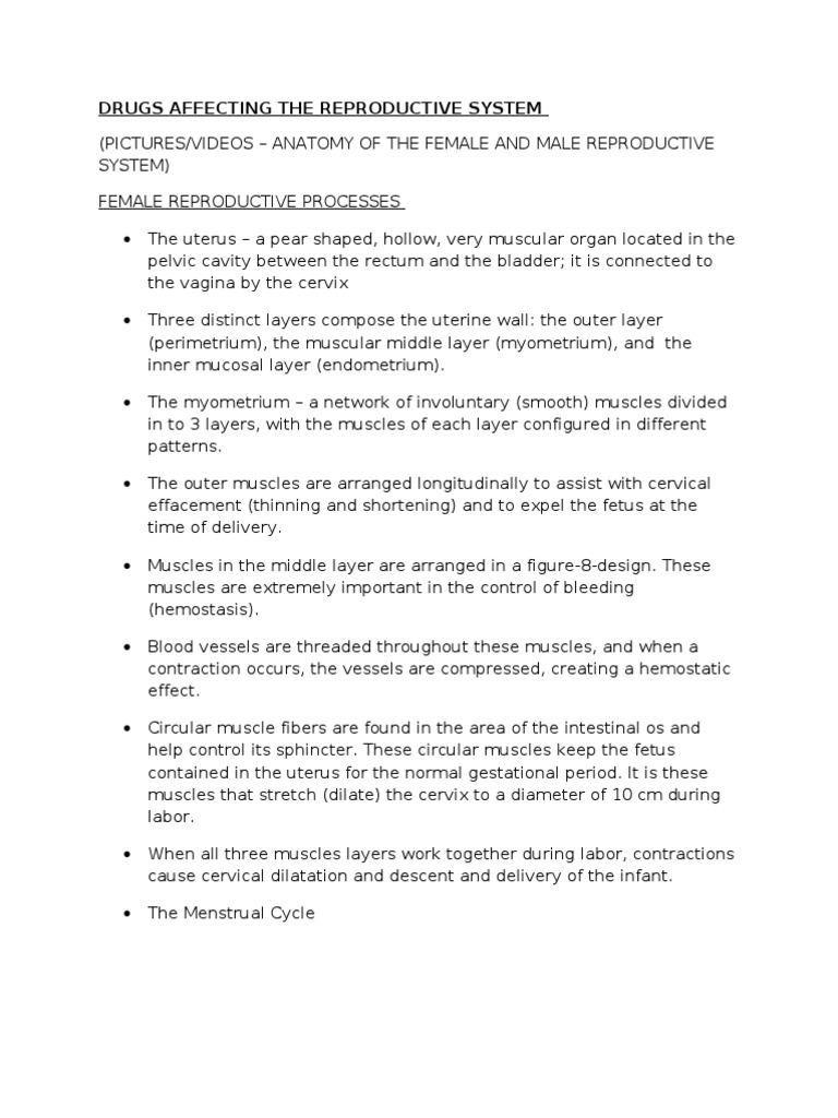 Pharma - Reproductive System | PDF | Menstrual Cycle | Luteinizing Hormone