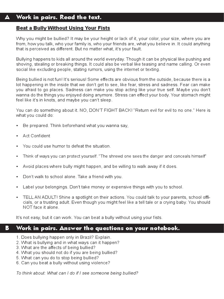 Overcoming Bullying Without Violence: Effective Strategies for Dealing ...