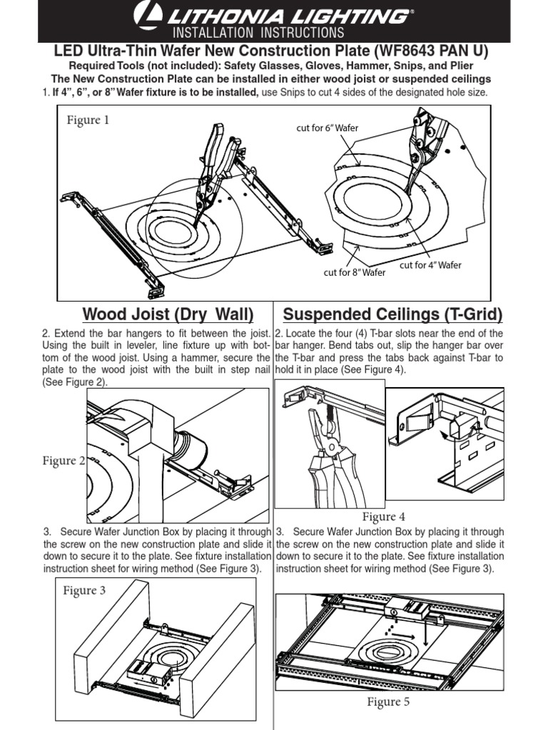 4,6,8 Wafer New Construction Plate Instruction Sheet | PDF