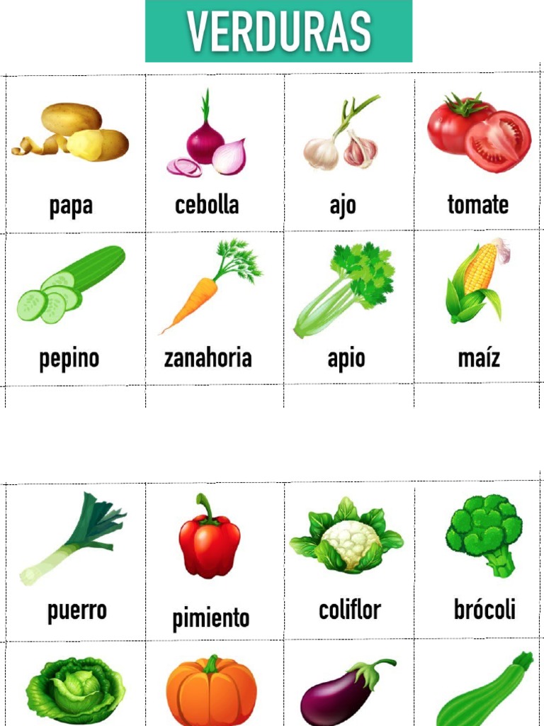 Nombres De Vegetales