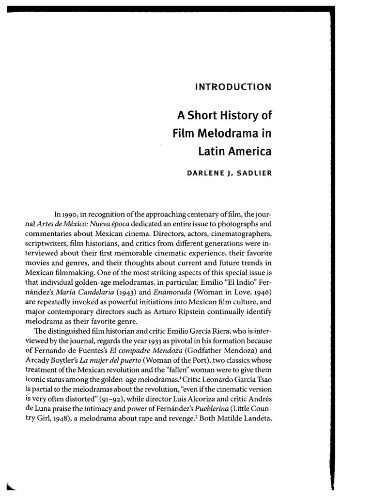 A Short History of Film Melodrama in Latin America | Cinema ...