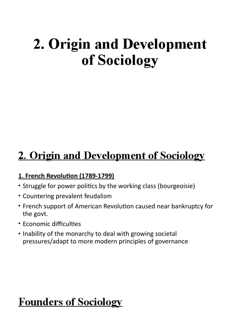 Origin of Sociology | PDF | Positivism | Sociology
