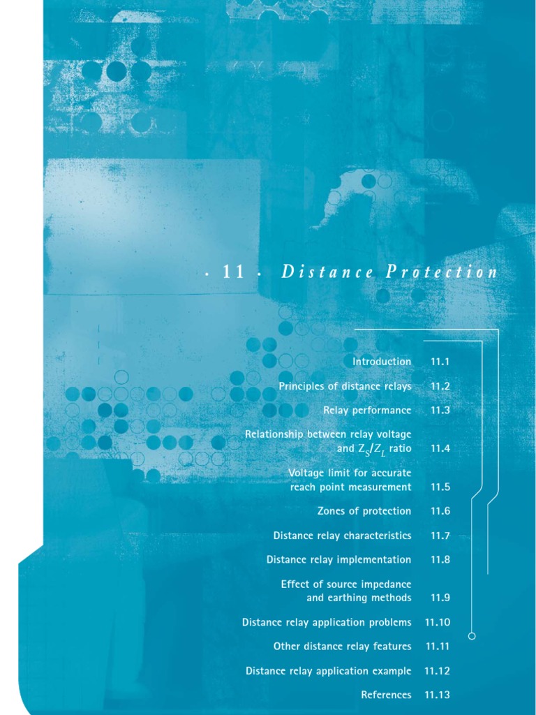 Distance Protection NPAG | PDF | Electrical Impedance | Relay