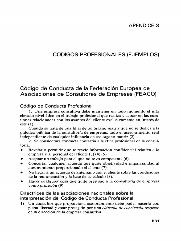 Códigos de Conducta en Consultoría Empresarial | PDF | Empresas | Cliente