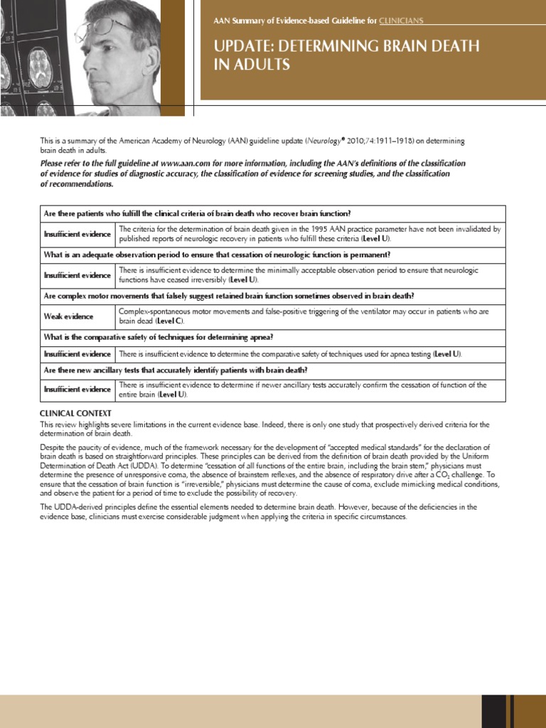 Determining Brain Death In Adults – FSXEYV