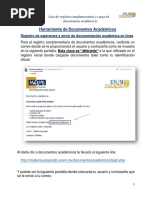 Instrucciones para Subir Documentos - Espacio ULA | PDF