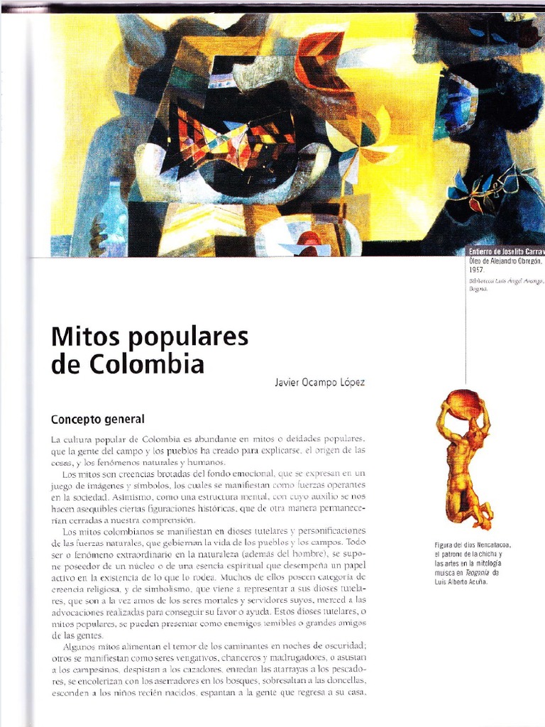 Mitos Populares de Colombia | PDF | Organismos | Naturaleza