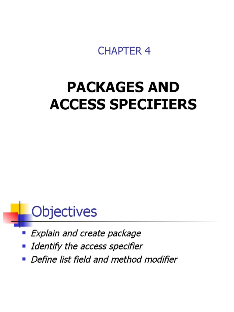 Packages and Access Specifiers | PDF | Computers