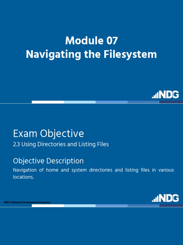 Navigating The Filesystem | PDF | Directory (Computing) | Computer File