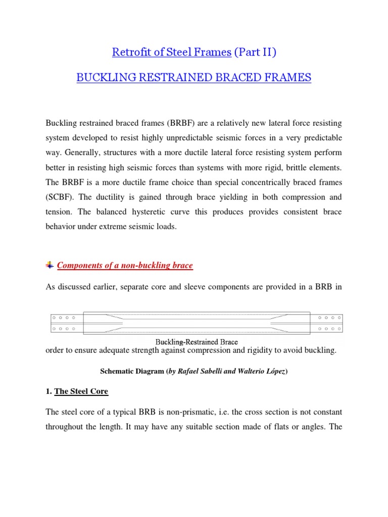Retrofit of Steel Frames II | PDF | Buckling | Yield (Engineering)
