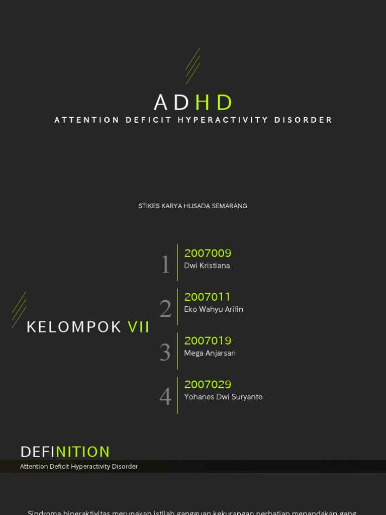 Ciri-Ciri dan Penanganan ADHD | PDF