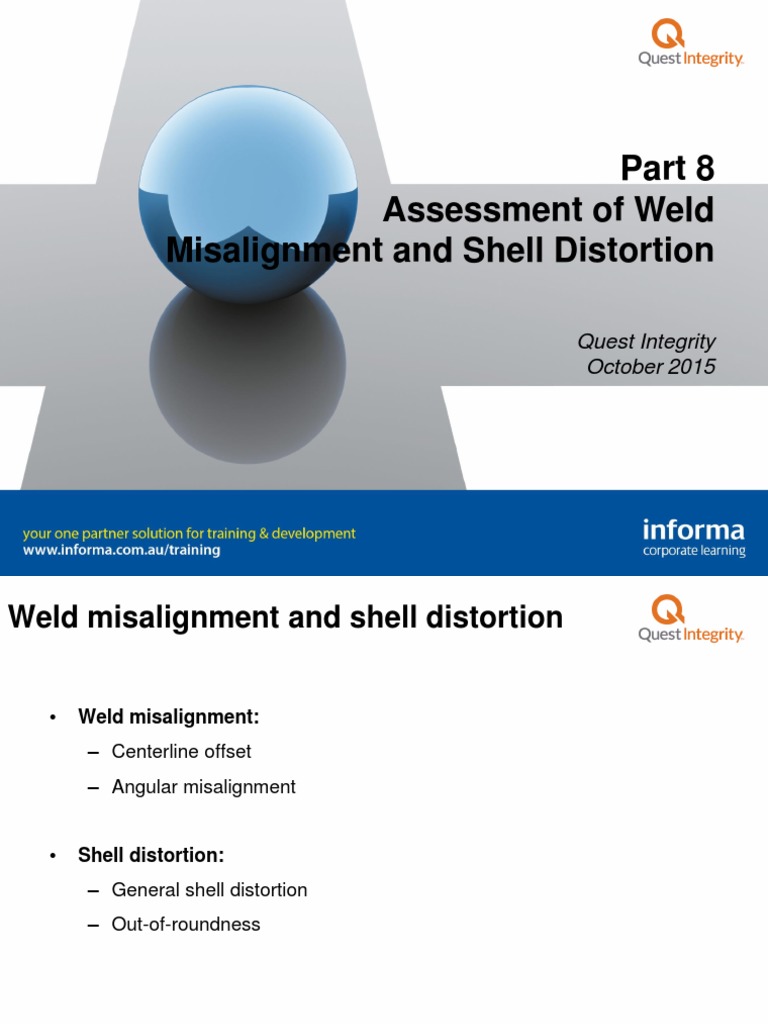 Lecture 15 - Weld Misalignment Shell Distortion | PDF | Pipe (Fluid ...
