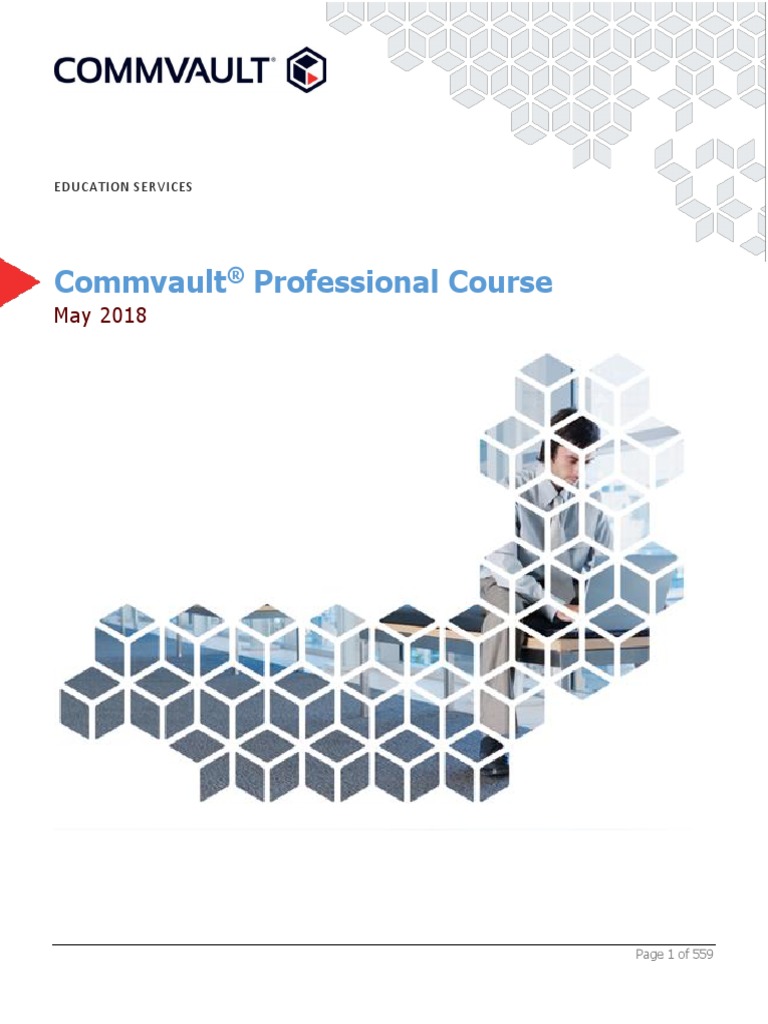 Commvault Professional Course Guide | PDF | Backup | Computer Data Storage